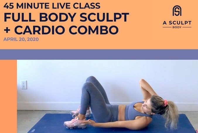 LIVE: 45 Minute Full Body Sculpt+Cardio Combo - A Sculpt Body
